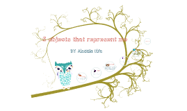 5 objects that represent me! by Alessia Ulfe on Prezi