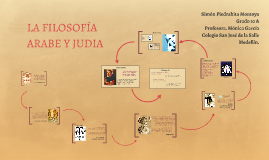 Filosofía árabe y judía by ana maria on Prezi