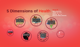 5 Dimensions of Health by whydo youcare on Prezi