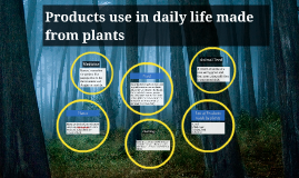 Products use in daily life made from plants by Mehak Sohail on Prezi