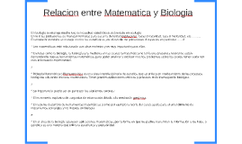 Relacion entre Matematica y biologia by candela moya on Prezi