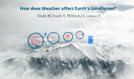 How does Weather affect earth's Landforms? by Team 22 science project ...