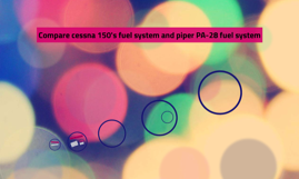 Cessna fuel systems vs. Piper PA-28 Cherokee’s Fuel Systems by Ke Yu on ...
