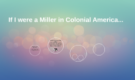 If I were a Colonial Miller. by Sarah Haff on Prezi