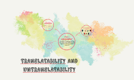 TRANSLATABILITY AND UNTRANSLATABILITY by Julia Ribeiro on Prezi