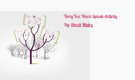 Terry Fox Word Splash Activity by Shruti Mistry on Prezi