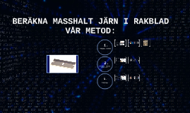BERÄKNA MASSHALT JÄRN I RAKBLAD by Tea J on Prezi