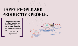 HAPPY PEOPLE ARE PRODUCTIVE PEOPLE. by Samantha Jones on Prezi