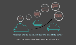 Third Beatitude: "Blessed are the meek, for they will inherit the earth ...