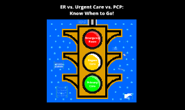 ER vs. Urgent Care vs. PCP: Know When to Go! by Crystal Greenleaf on Prezi