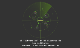 El "subversivo" durante la Dictadura Militar Argentina by Romina ...