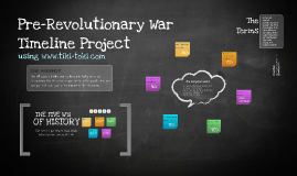 Pre-Revolutionary War Timeline Project by Micah Walsh on Prezi