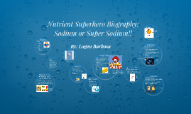 Nutrient Superhero Biography: Sodium or Super Sodium!! by Logan barbosa ...