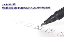 Checklist method of Performance Appraisal by aamir khan on Prezi