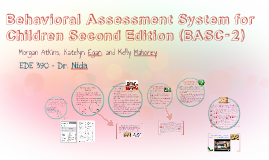 Behavioral Assessment System for Children (BASC) by on Prezi
