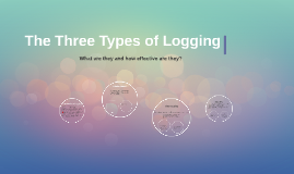 The Three Types of Logging by Erynn Hutchinson on Prezi