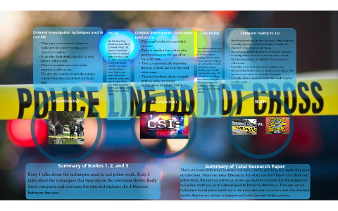 Criminal Investigation Fact vs. Fiction by emily segrest on Prezi