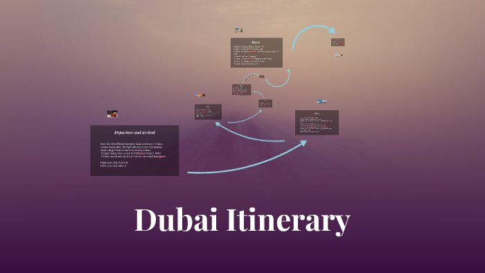 Dubai Itinerary by Santiago Andres on Prezi