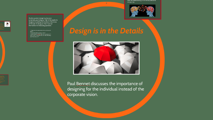 Design is in the Details by Elizabeth Marcotte on Prezi