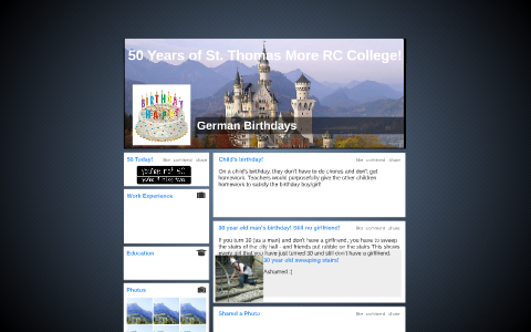 50 Years of St. Thomas More RC College! by Michael-lee Herod on Prezi