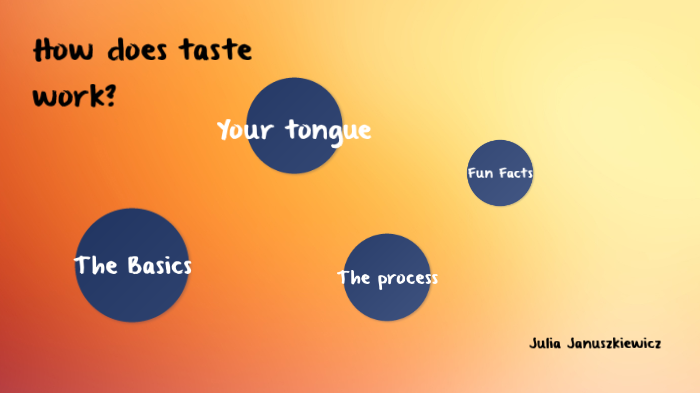 How does taste work? by Julia Janus on Prezi