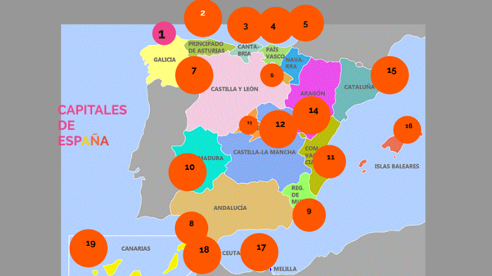Capitales de España by Vanesa .. on Prezi