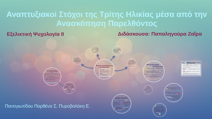 Εξελικτική Ψυχολογία ΙΙ by Nena Panagiotidou on Prezi
