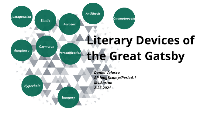 Literary Devices of the Great Gatsby by Daniel Velasco on Prezi