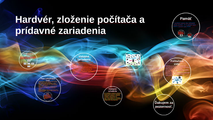 Hardvér, zloženie počítača a prídavné zariadenia by Karin Krempaska on ...