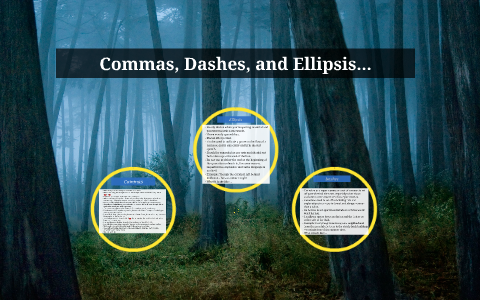 Commas, Dashes, and Ellipsis... by on Prezi