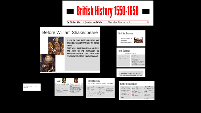 British History 1550-1650 by Nolan Strang on Prezi