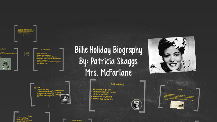 Billie Holiday Biography by Patricia Skaggs on Prezi