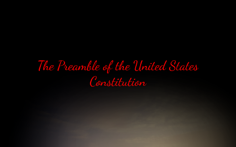 The Preamble of the United States Constitution by morgan babin