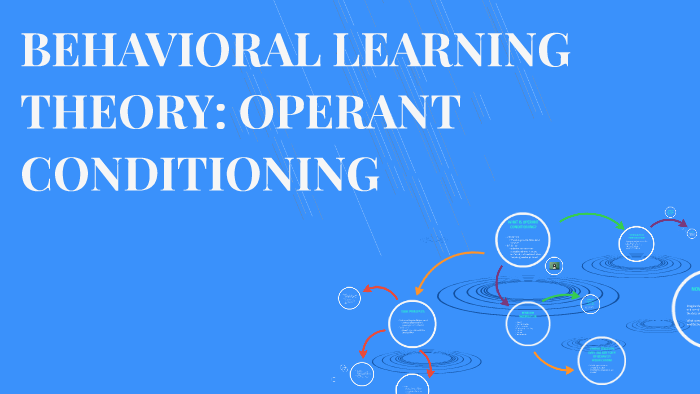 BEHAVIORAL LEARNING THEORY: OPERANT CONDITIONING by on Prezi