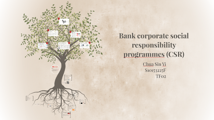 Bank corporate social responsibility programmes (CSR) by Sinyi Chua