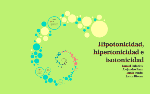 Hipotonicidad, hipertonicidad e isotonicidad by Jesica Rivera Gonzalez ...
