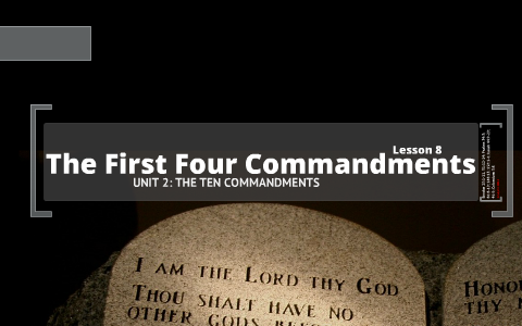 First Four Commandments - Our Relationship with God by Owen Christopher ...