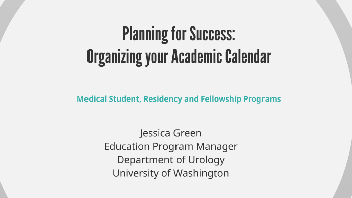 Urology Education Programs: Academic Year Calendar by Jessica Green on ...