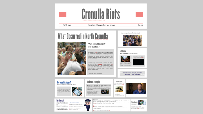 Cronulla Riots by Jessica Kidane on Prezi