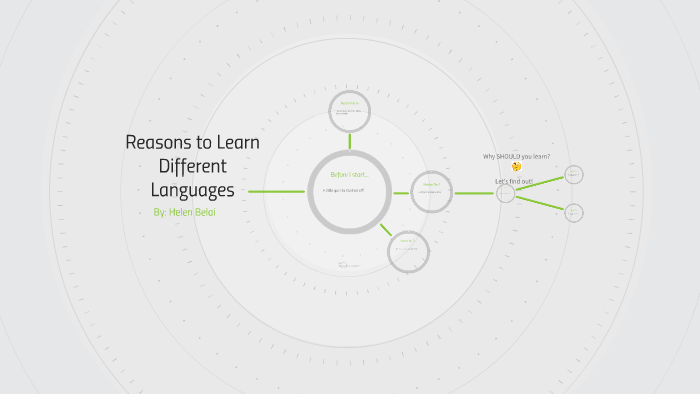 Reasons to Learn Different Languages by Helen Belai