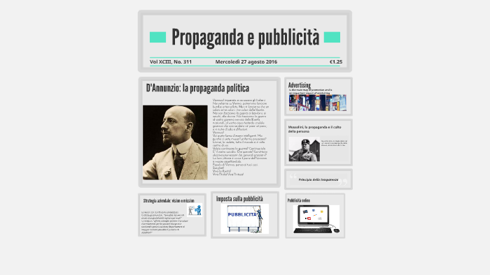 Propaganda e pubblicità by Aurora trevisanutto on Prezi
