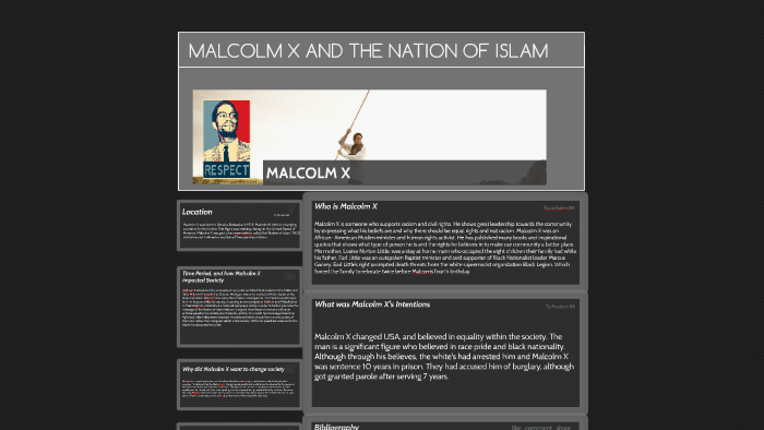 MALCOLM X AND THE NATION OF ISLAM by Ty Murdoch on Prezi