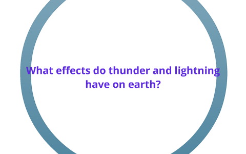 What effects do thunder and lightning have on earth by Paige Schaar on ...