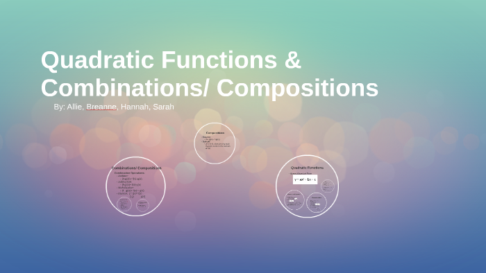Quadratic Funtions And Combinations Compositions By On Prezi