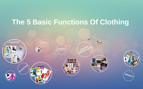 The 5 Basic Functions Of Clothing by Sakara Alberts on Prezi