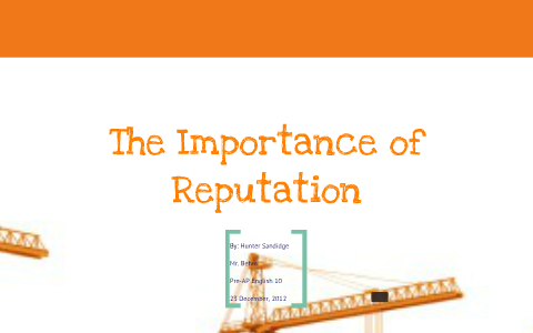 The Importance of reputation, In the Importance of Being Earnest by ...
