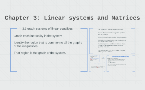 Chapter 3: Linear systems and Matrices by Jay Robert on Prezi