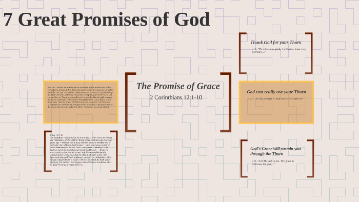 7 Great Promises of God by paul brashier on Prezi