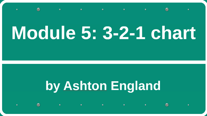 Module 5: 3-2-1 chart by ashton england on Prezi