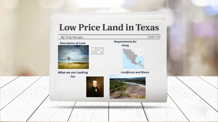 Texas Land Advertisement by Trey Morgan on Prezi